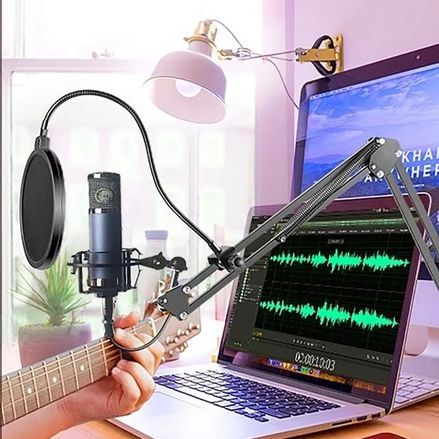 F22 Condensor Microphone + V8 Sound Card Set, Audio, Microphones on ...
