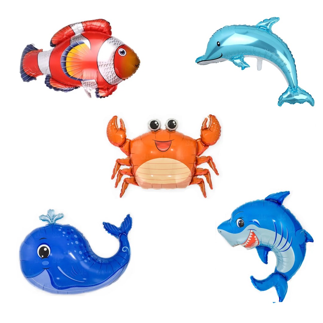 Fish Balloon Shark Balloon Clown Fish Balloon Clownfish Balloon Whale ...