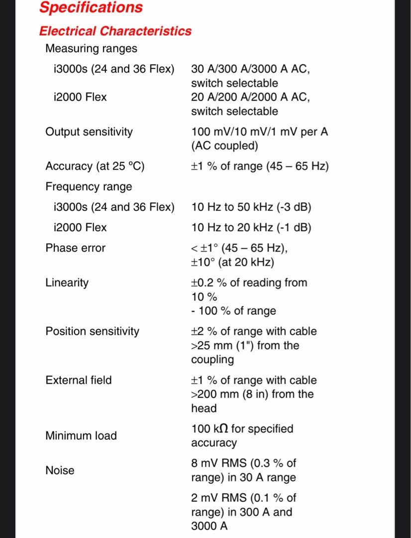 Fluke i2000 Current Probe, AC, Rogowski Coil Adapter, 2kA ac AC Max, 電腦 ...