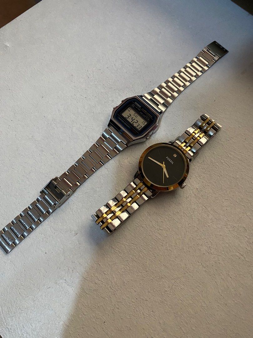 FOSSIL AND CASIO WATCH (BUNDLE) on Carousell
