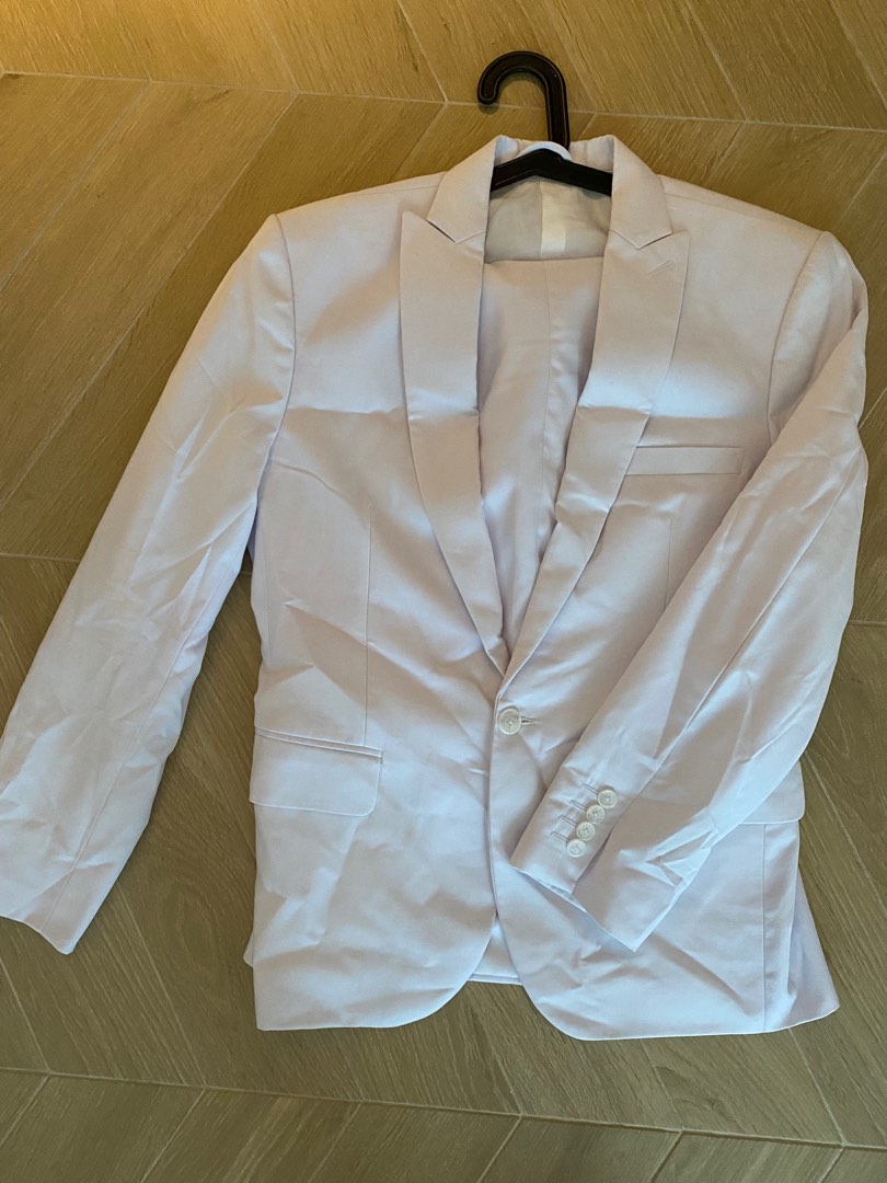 Full white wedding suit, Men's Fashion, Coats, Jackets and Outerwear on ...