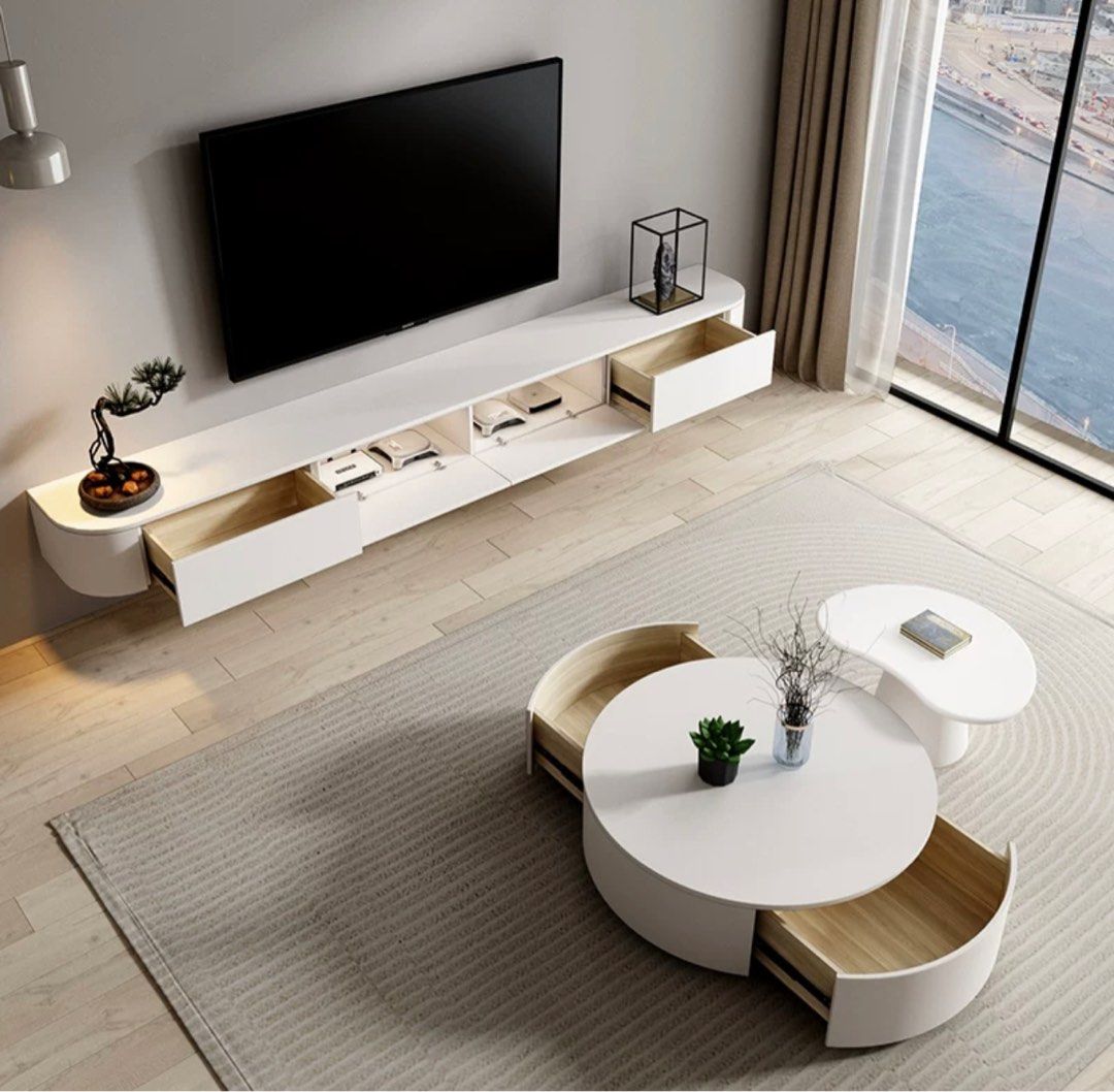 GILINSKY Modern Floating TV Console, Furniture & Home Living, Furniture ...