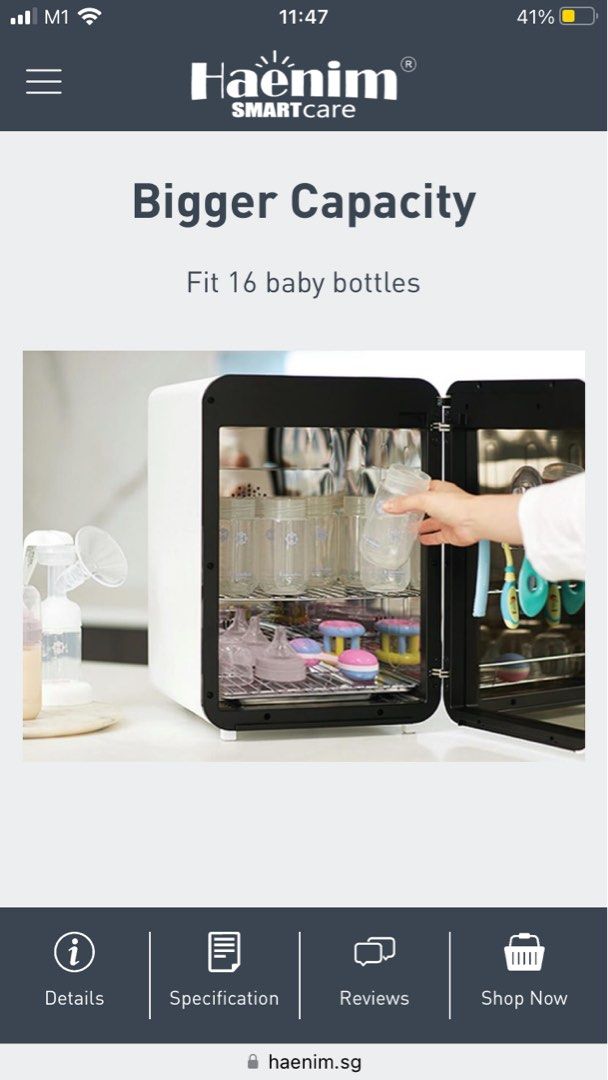 Haenim 3rd Gen UV Sterilizer, Babies & Kids, Nursing & Feeding ...