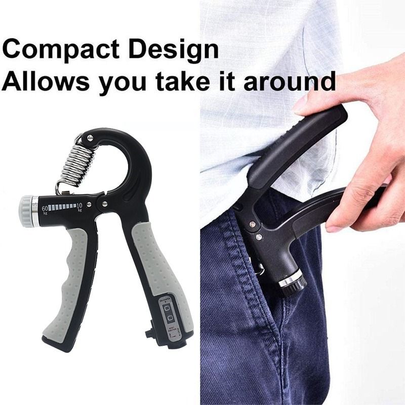 Hand Gripper/ Hand Grip Strengthener Adjustable Countable Counter ...