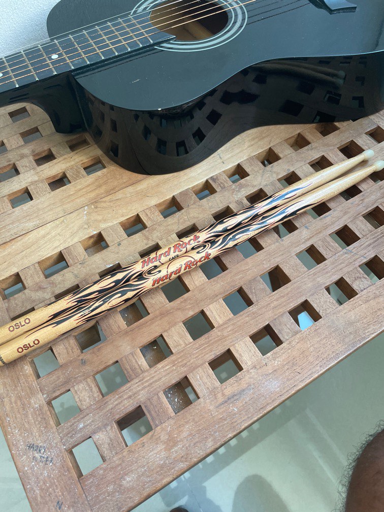Hard Rock Cafe Drum Stick, Hobbies & Toys, Music & Media, Musical ...