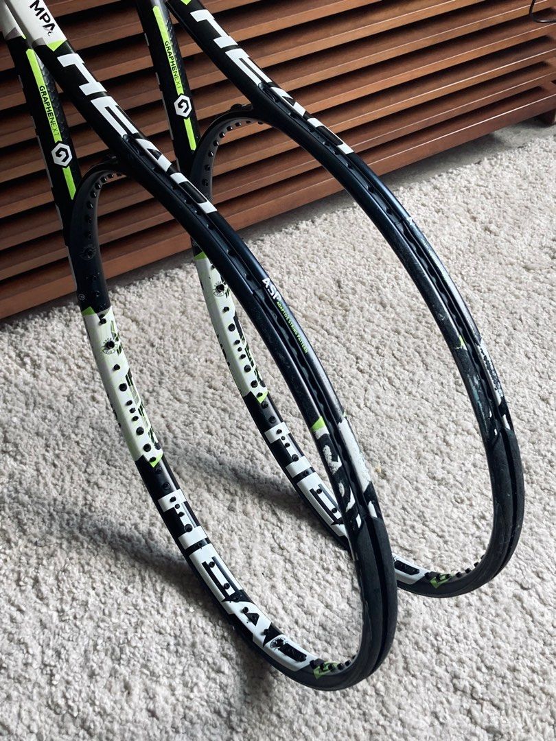 HEAD SPEED MPA racket (2015) x2, Sports Equipment, Sports & Games ...
