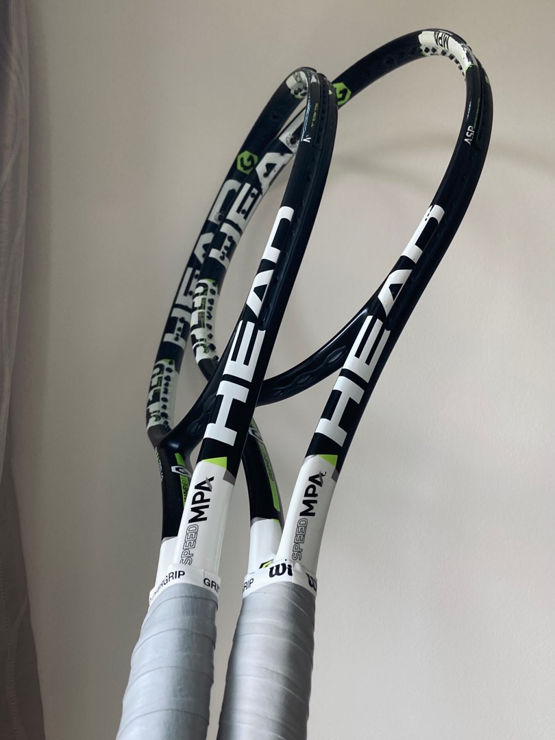 HEAD SPEED MPA racket (2015) x2, Sports Equipment, Sports & Games ...