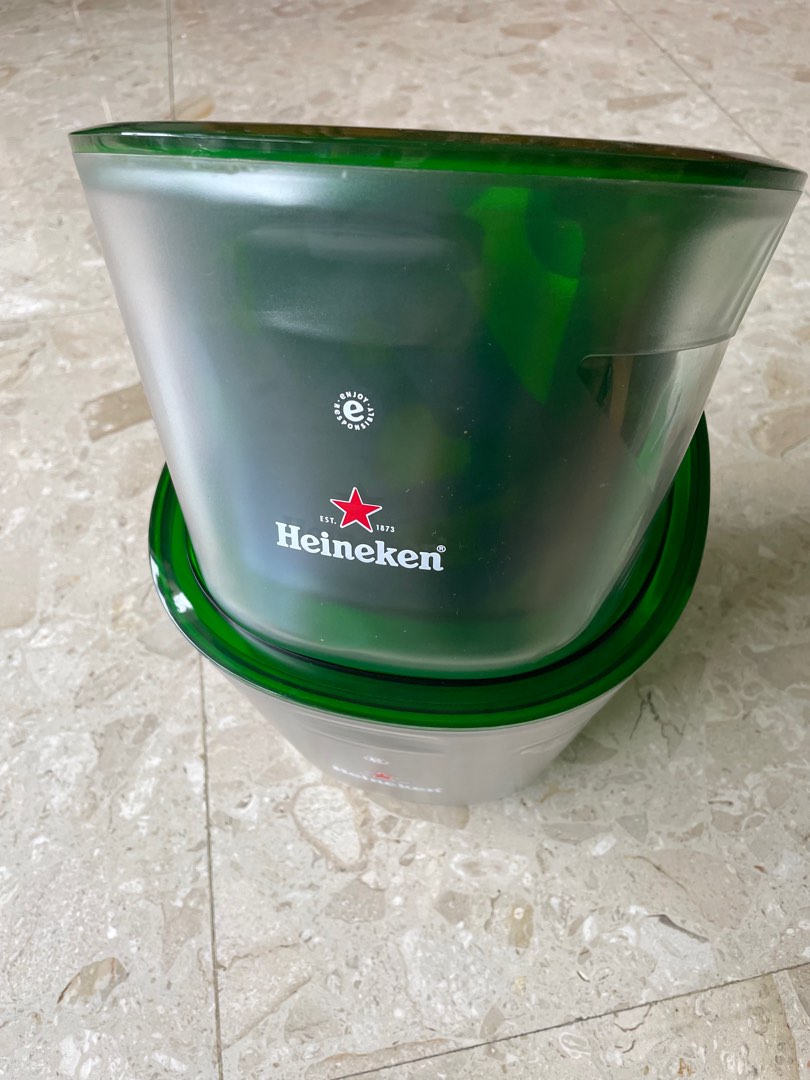 Beer Bucket - Heineken ($10 for both), Furniture & Home Living ...