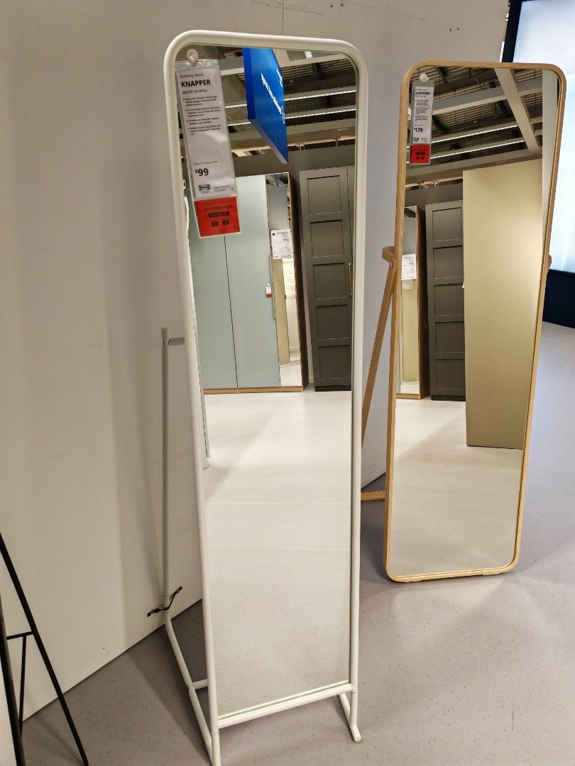 IKEA Knapper Standing Mirror 48x160cm white, Furniture & Home Living ...