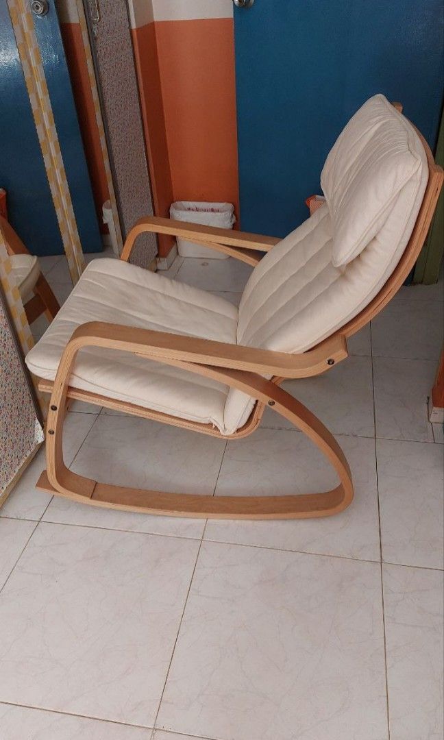 IKEA Poang rocking chair, Furniture & Home Living, Furniture, Chairs on ...