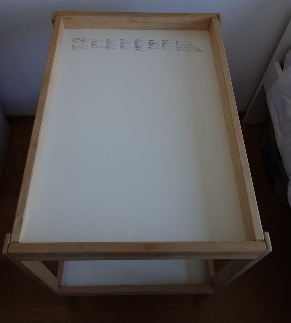 Ikea Sniglar changing table beech/white, Babies & Kids, Baby Nursery ...