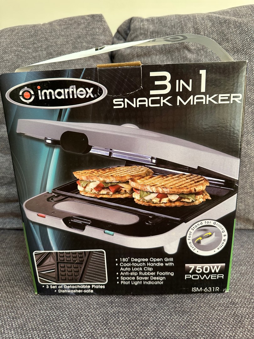 Imarflex 3 in 1 snack maker, Furniture & Home Living, Kitchenware & Tableware, Cookware ...