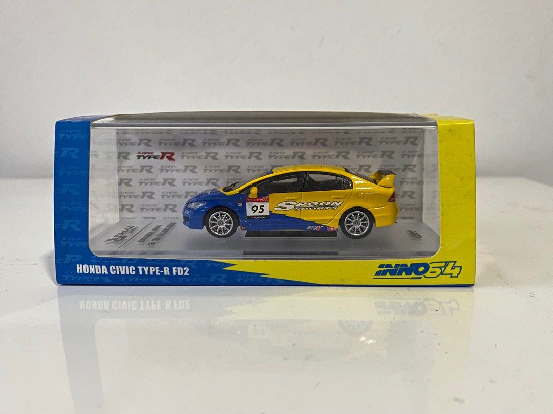 Inno64 1/64 Spoon Sports Honda Civic FD2R, Hobbies & Toys, Toys & Games ...