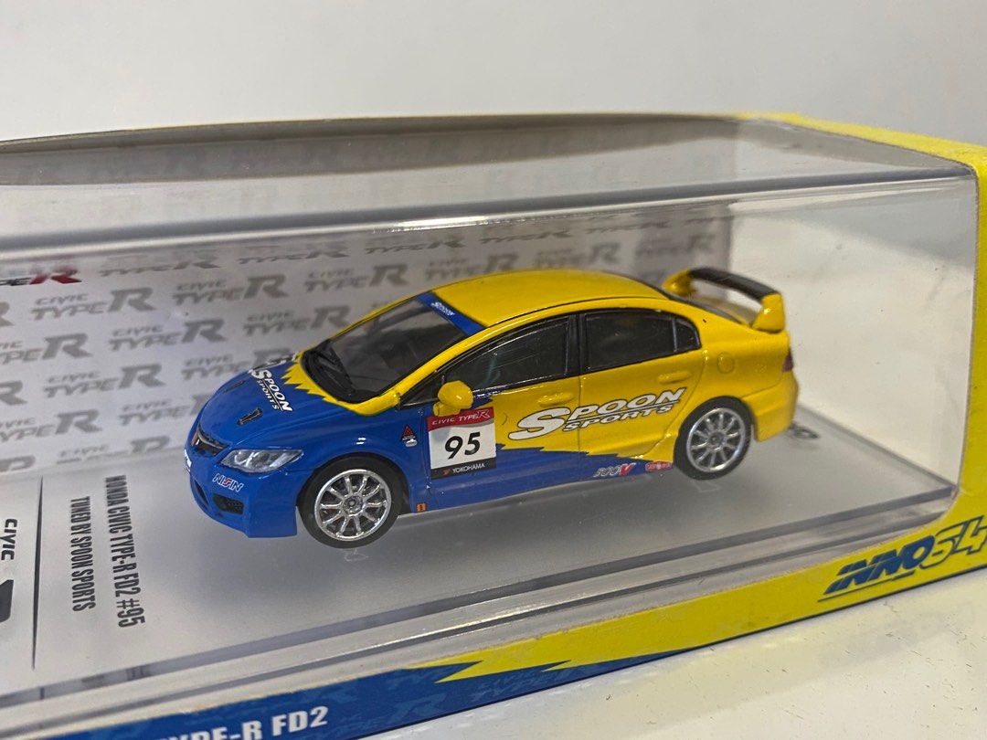 Inno64 1/64 Spoon Sports Honda Civic FD2R, Hobbies & Toys, Toys & Games ...