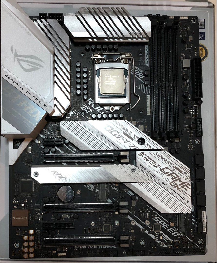 Intel Core i9 10850K + Asus ROG Strix Z490-A 10 cores 20 threads CPU ...