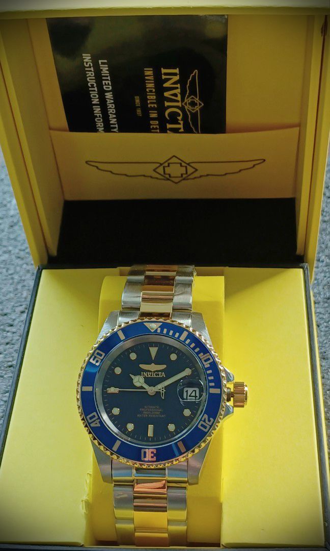Invicta Automatic 2 tones Watch, Men's Fashion, Watches & Accessories ...