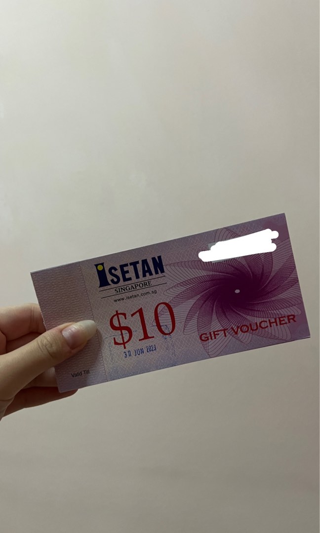 Isetan voucher $100 value, Tickets & Vouchers, Vouchers on Carousell