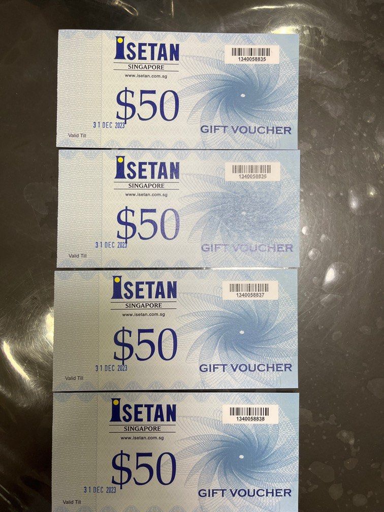 Isetan Vouchers, Tickets & Vouchers, Vouchers on Carousell