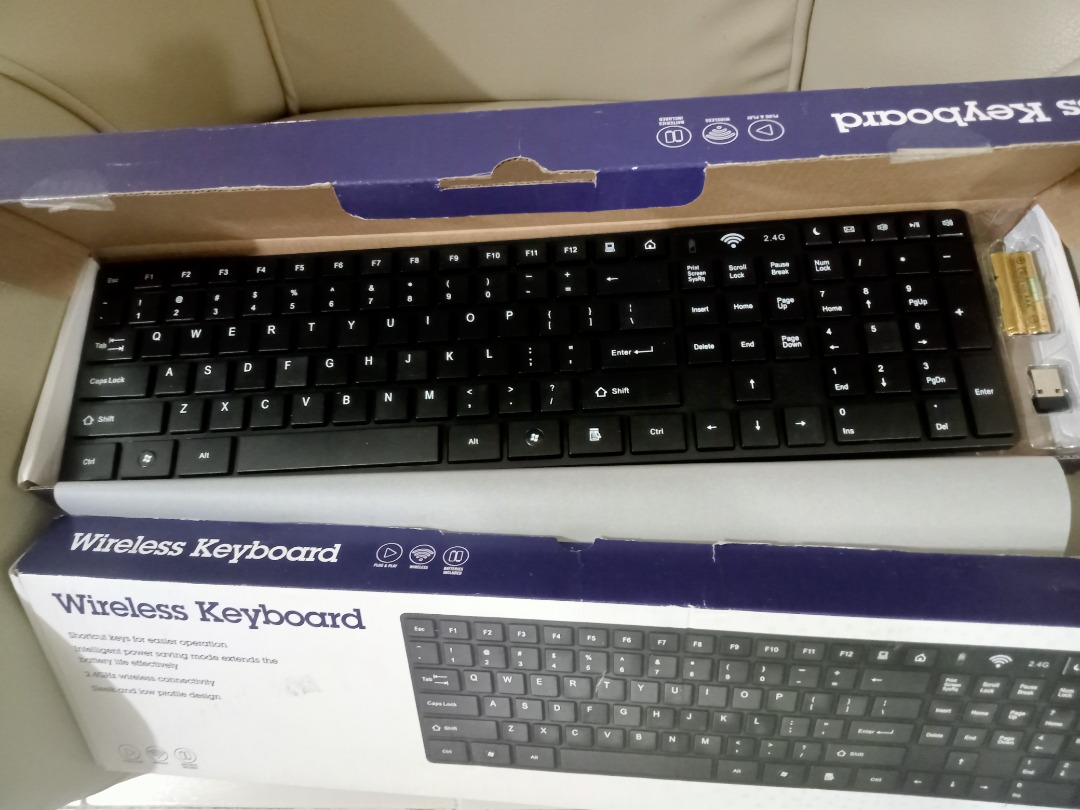 J Burrows wireless keyboard, Computers & Tech, Parts & Accessories ...