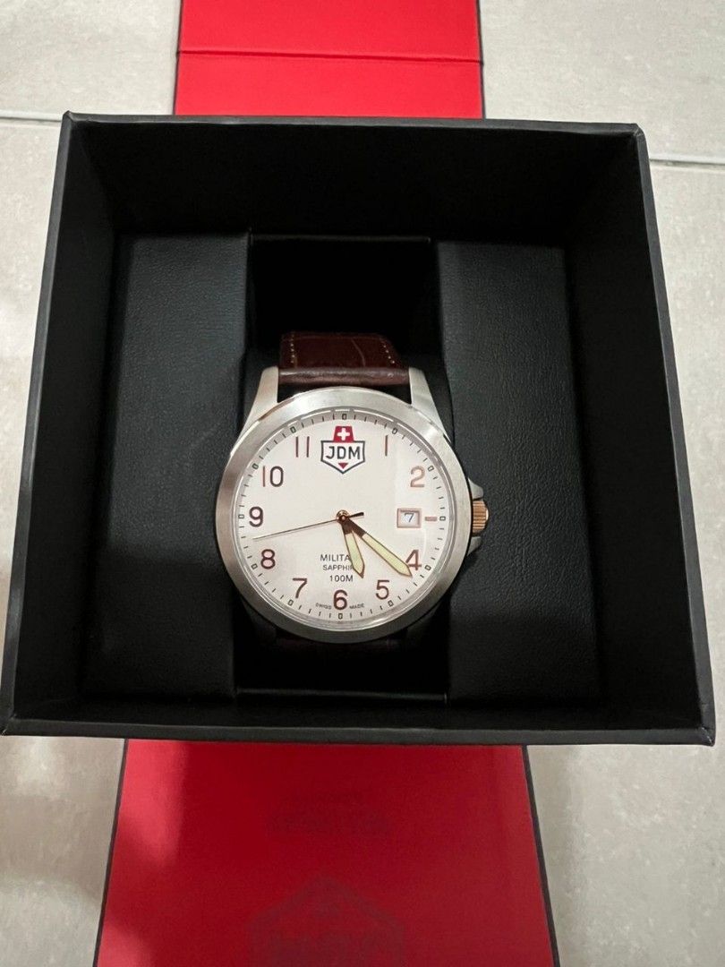 JDM Military Saphire Swiss Watch(Price including postage), Men's ...
