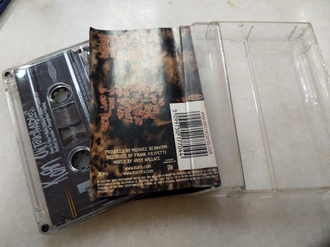 KORN CASSETTE TAPE UNTOUCHABLE KASET, Hobbies & Toys, Music & Media, CDs & DVDs on Carousell