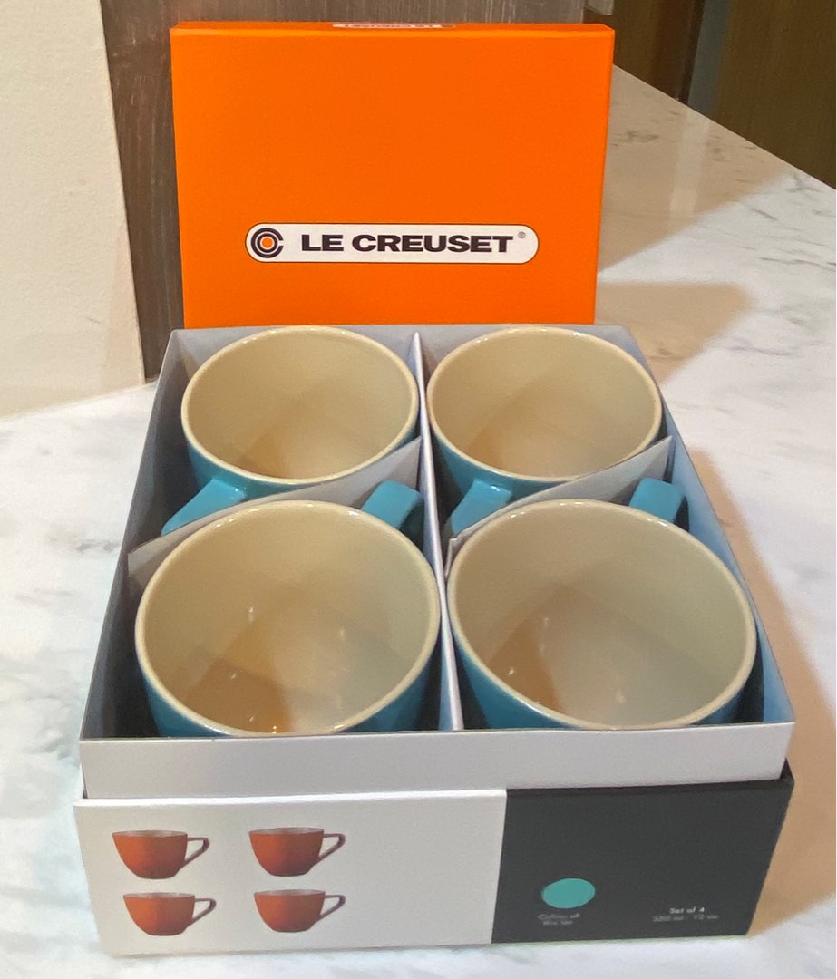 Le Creuset mugs - set of 4 (TASSES À CAFÉ), Furniture & Home Living ...