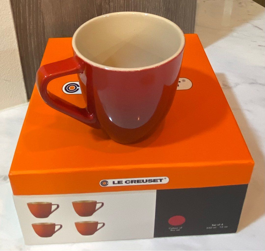 Le Creuset mugs - set of 4 (TASSES À CAFÉ), Furniture & Home Living ...