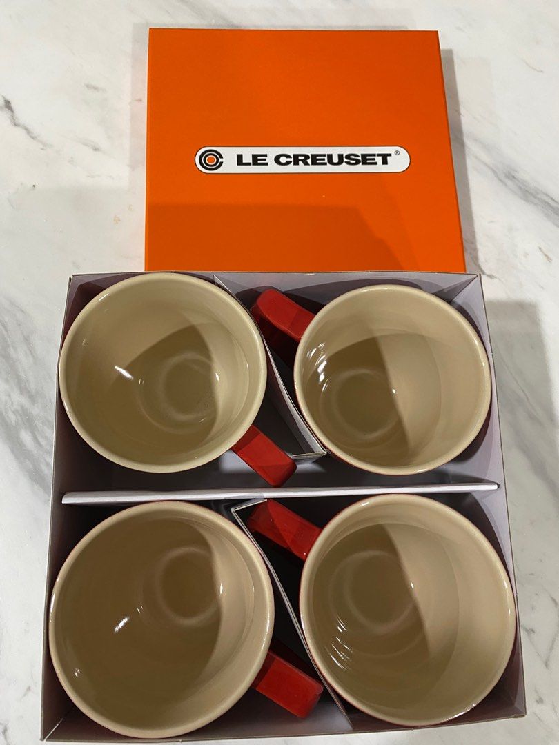 Le Creuset mugs - set of 4 (TASSES À CAFÉ), Furniture & Home Living ...