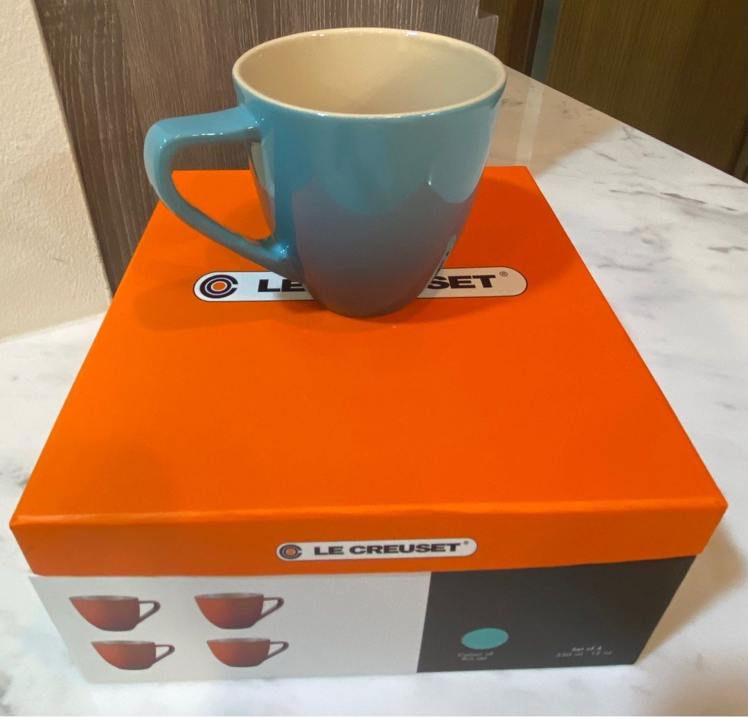 Le Creuset mugs - set of 4 (TASSES À CAFÉ), Furniture & Home Living ...
