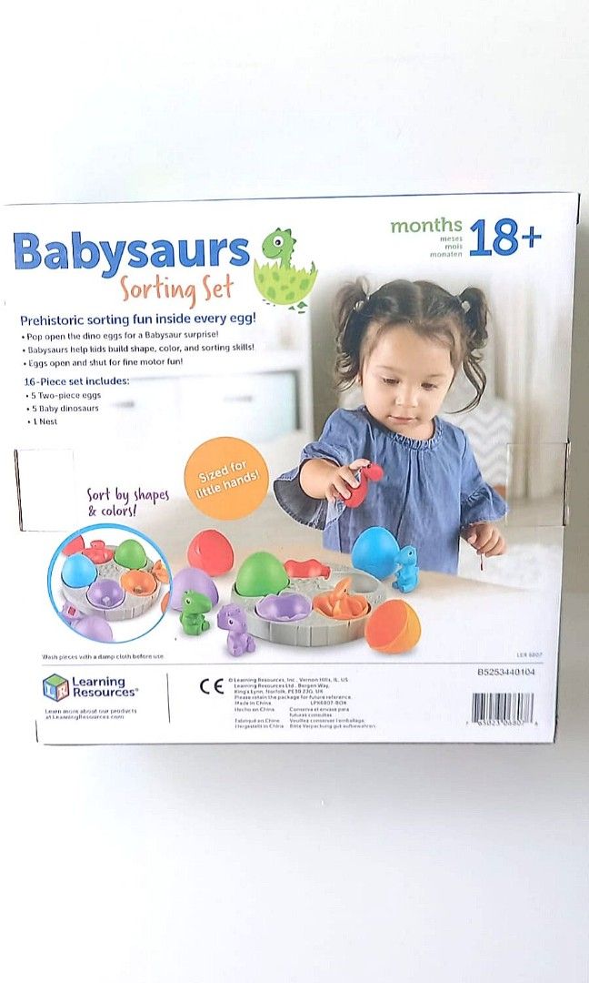 learning resources babysaurs sorting set, Hobbies & Toys, Toys & Games ...