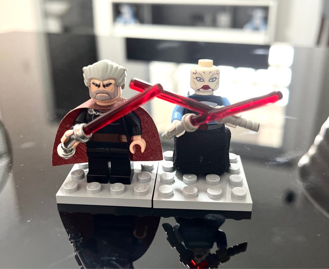 LEGO Star Wars Count Dooku sw0224 and Asajj Ventress sw0195, Hobbies ...