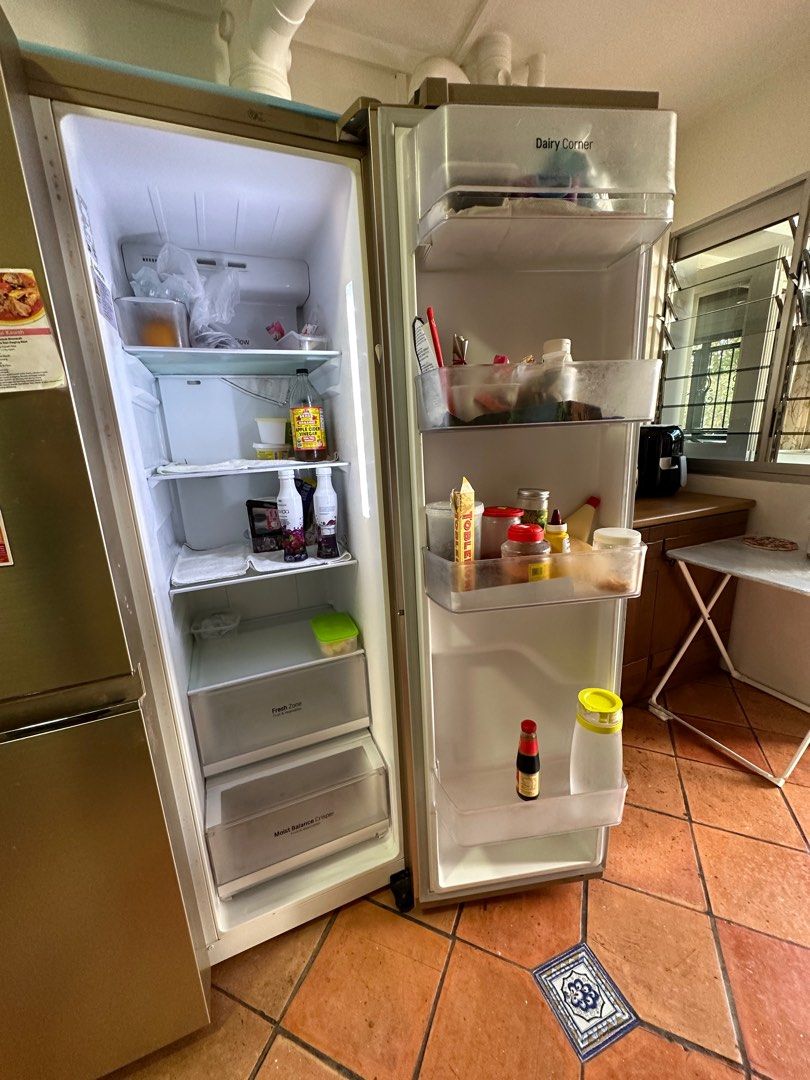 LG side by Side Fridge - Champagne Gold color, TV & Home Appliances ...