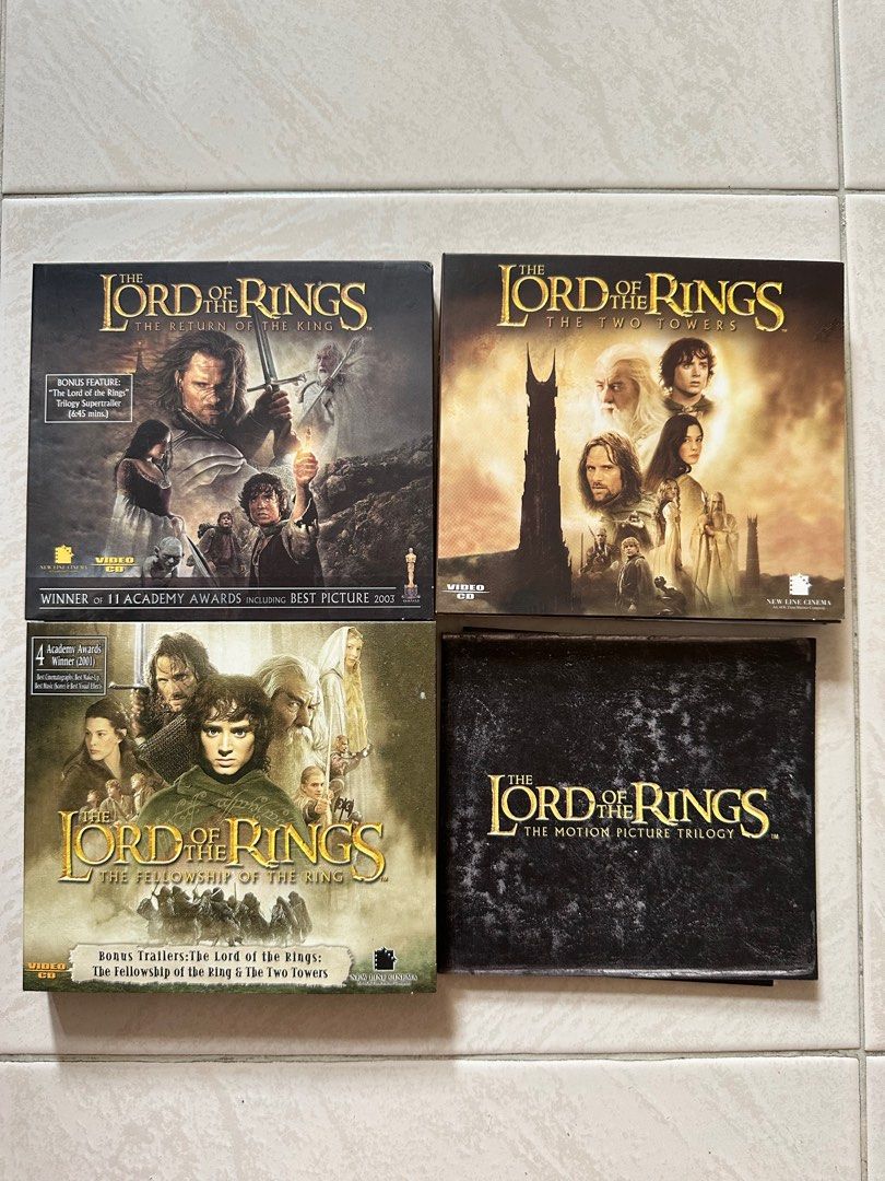 Lord of the Rings Complete Trilogy Collection VCD with Booklet, Hobbies ...