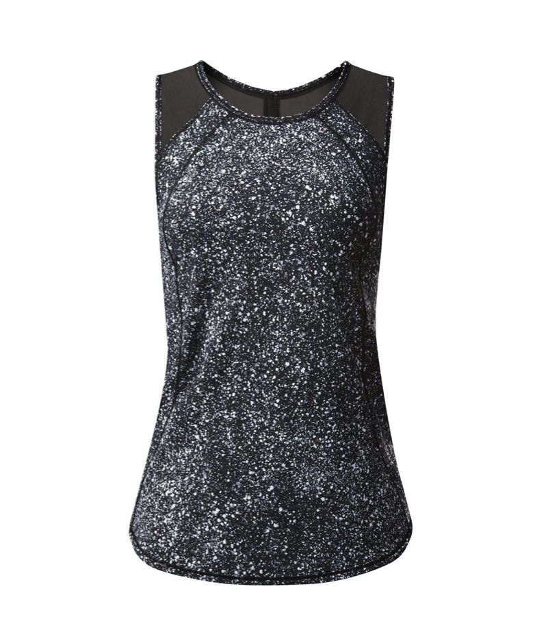 Lululemon Sculpt Tank Splatter White Black / Black, Women's Fashion ...
