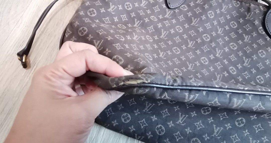 LV Neverfull MM Mini Lin, Luxury, Bags & Wallets on Carousell