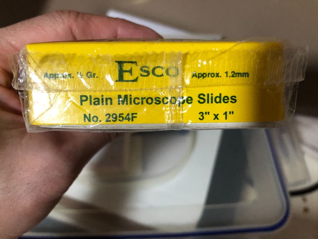 Microscope slides with free bibulous papers, Photography, Photography ...