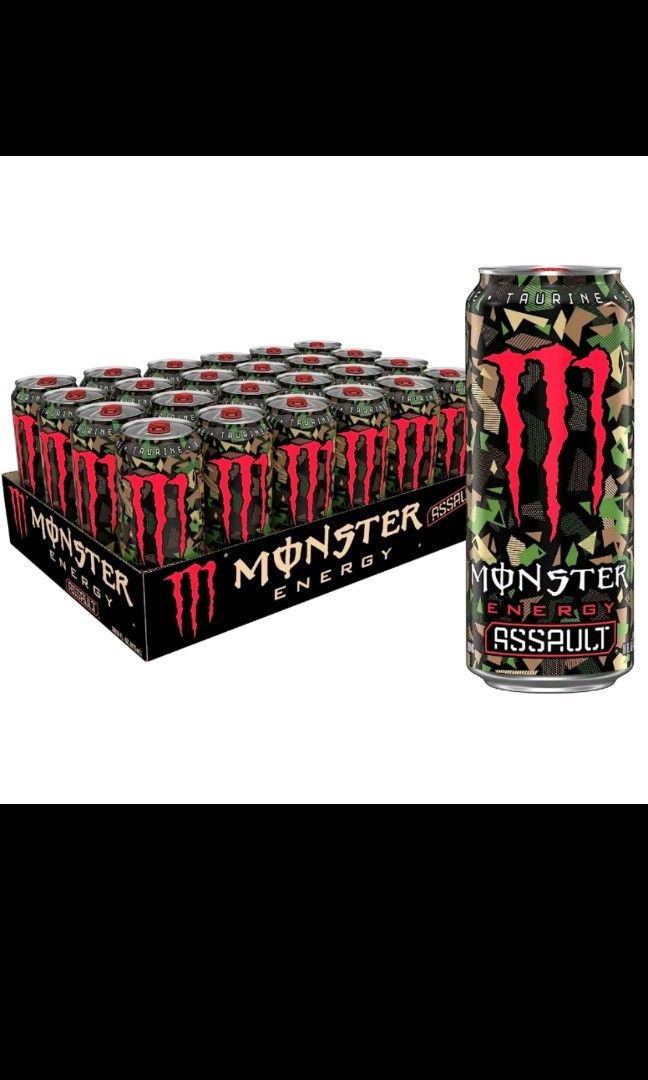Monster Energy Assault (500ML), Food & Drinks, Beverages on Carousell