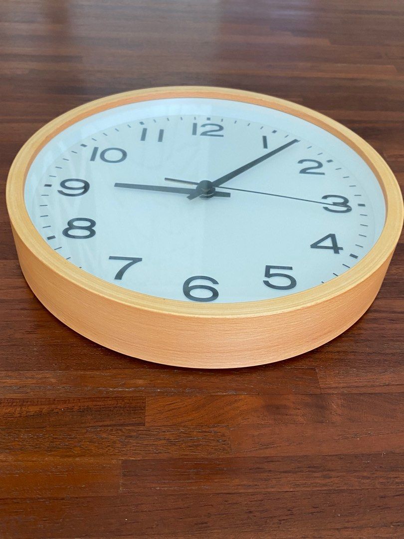 Muji wall clock, Furniture & Home Living, Home Decor, Clocks on Carousell