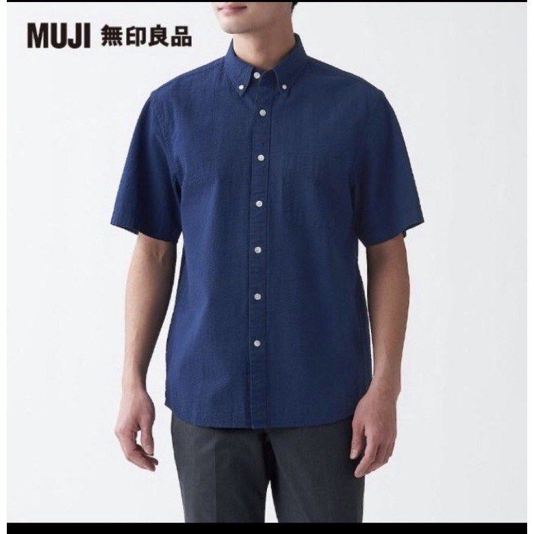 Muji x Uniqlo Collared Polo Shirt on Carousell
