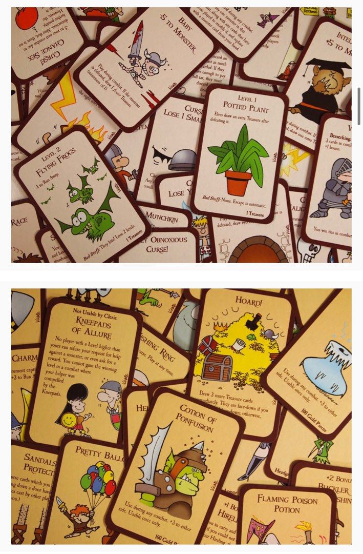 Munchkin card game, Hobbies & Toys, Toys & Games on Carousell