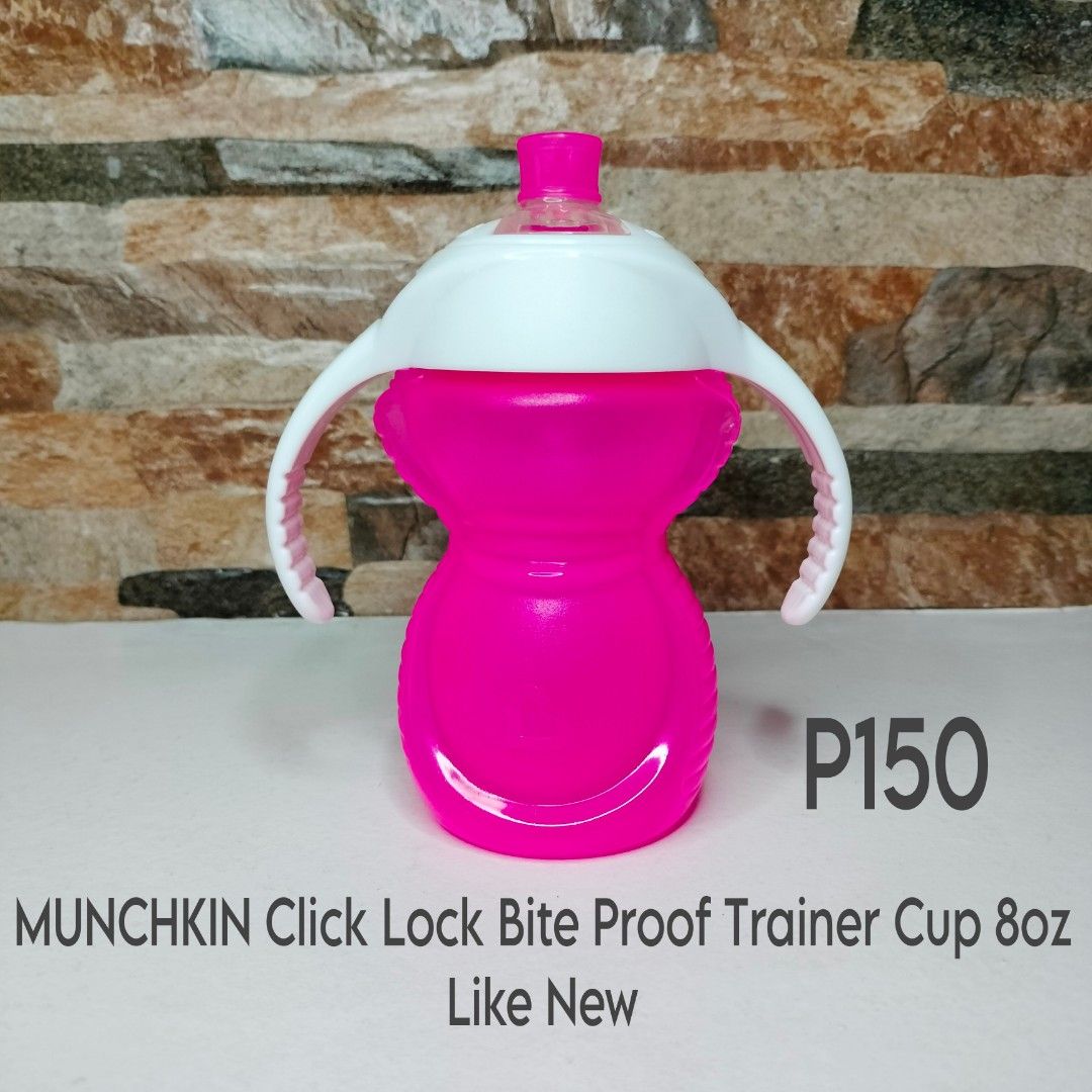 MUNCHKIN CLICK LOCK BITE PROOF TRAINER CUP, Babies & Kids, Nursing ...