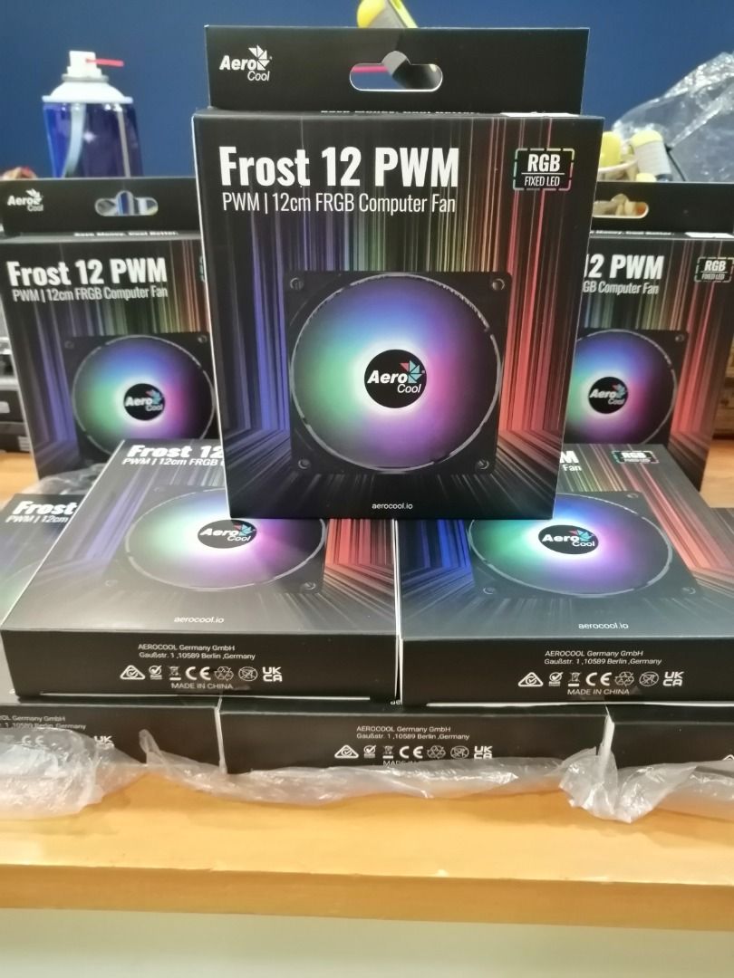 (New) AeroCool Frost 12 PWM 120mm FRGB Casing Fan With PWM 4-PIN ...