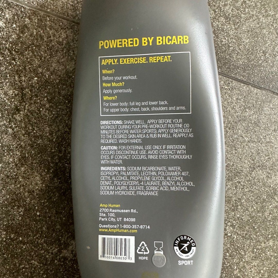 [NEW] AMP Human PR Lotion (300ml) - For Workout/Exercise - Improve ...