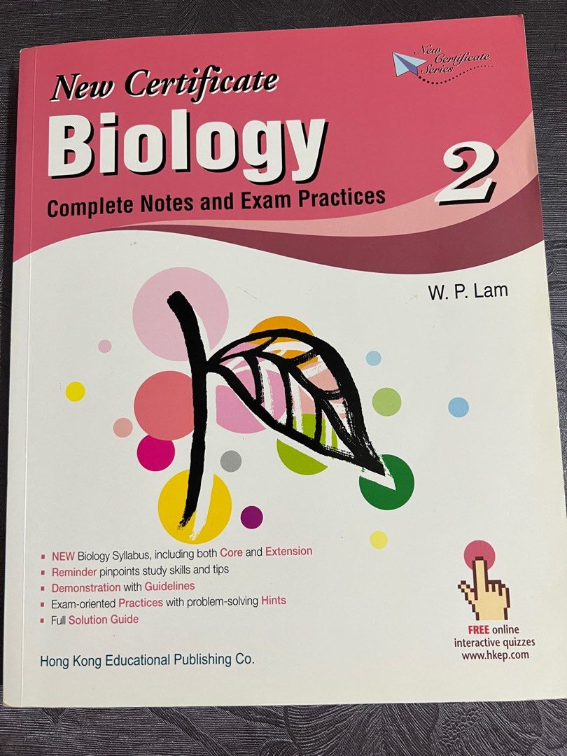 New Certificate Biology 2 Complete Notes and Exam Practices, 興趣及遊戲, 書本 ...