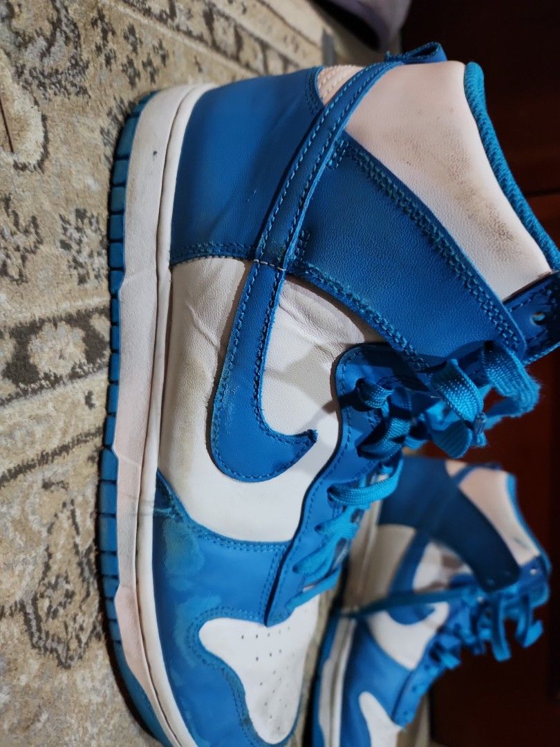 Nike dunk high baby blue, Men's Fashion, Footwear, Sneakers on Carousell