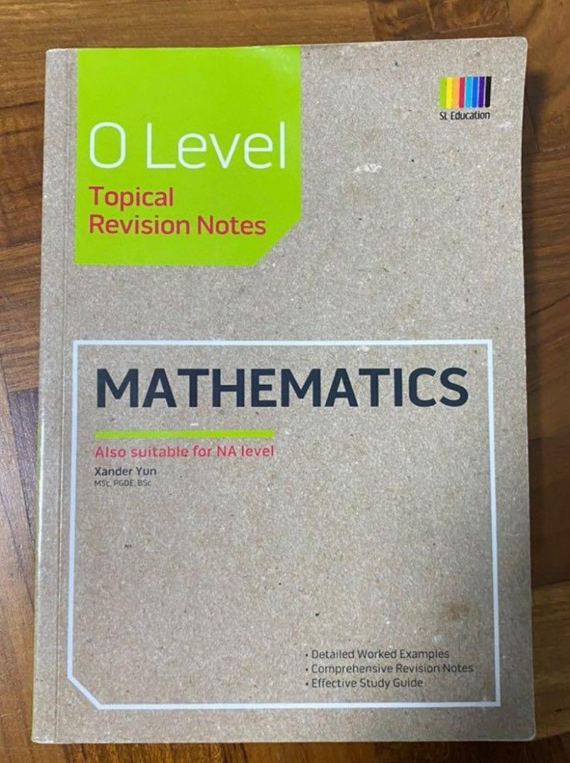 O Level Mathematics Topical Revision Notes, Hobbies & Toys, Books ...