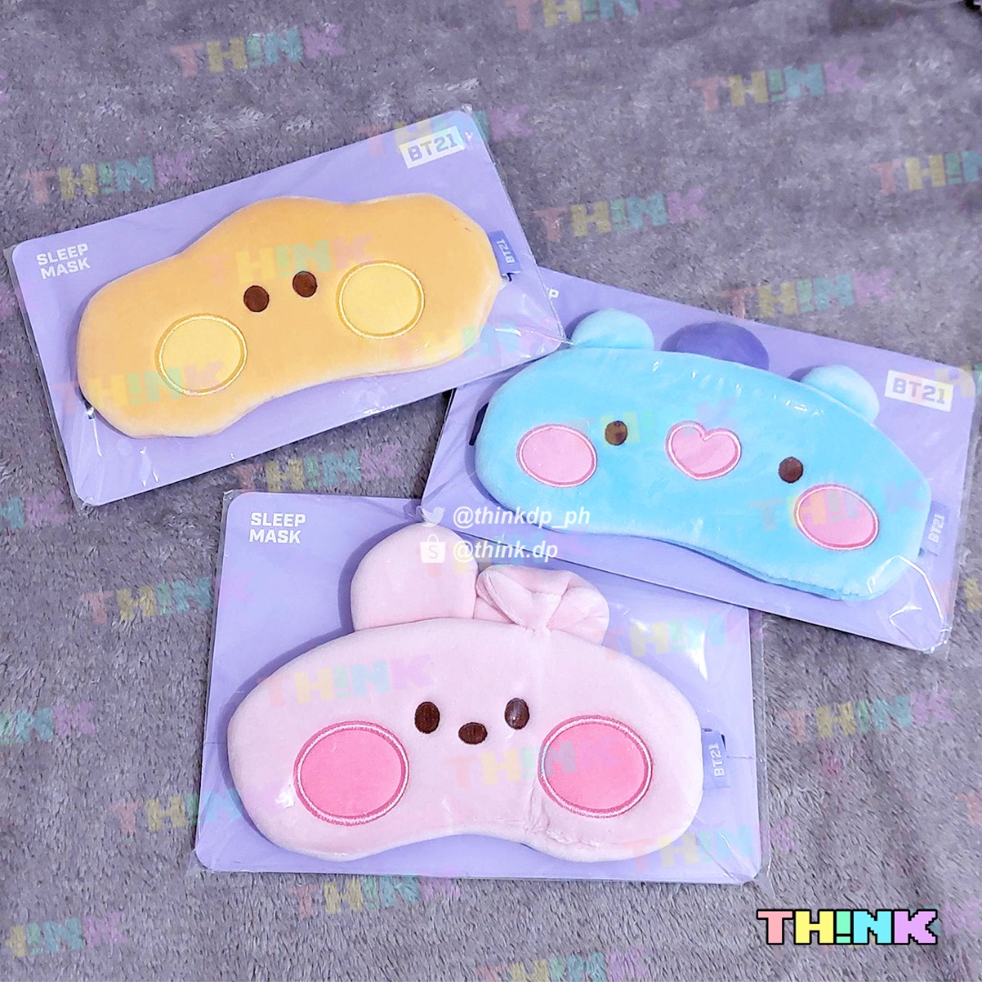 ON HAND BT21 Minini Sleep Mask ( bts mang cooky jhope jungkook shooky ...