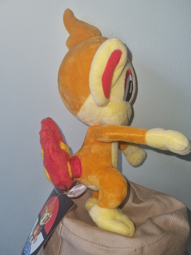 Original Chimchar Plush Standing from Pokemon centre, Hobbies & Toys ...