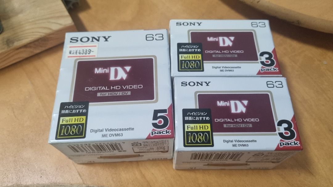 Original SONY MINI DV (HDV) Tapes, Photography, Video Cameras on Carousell