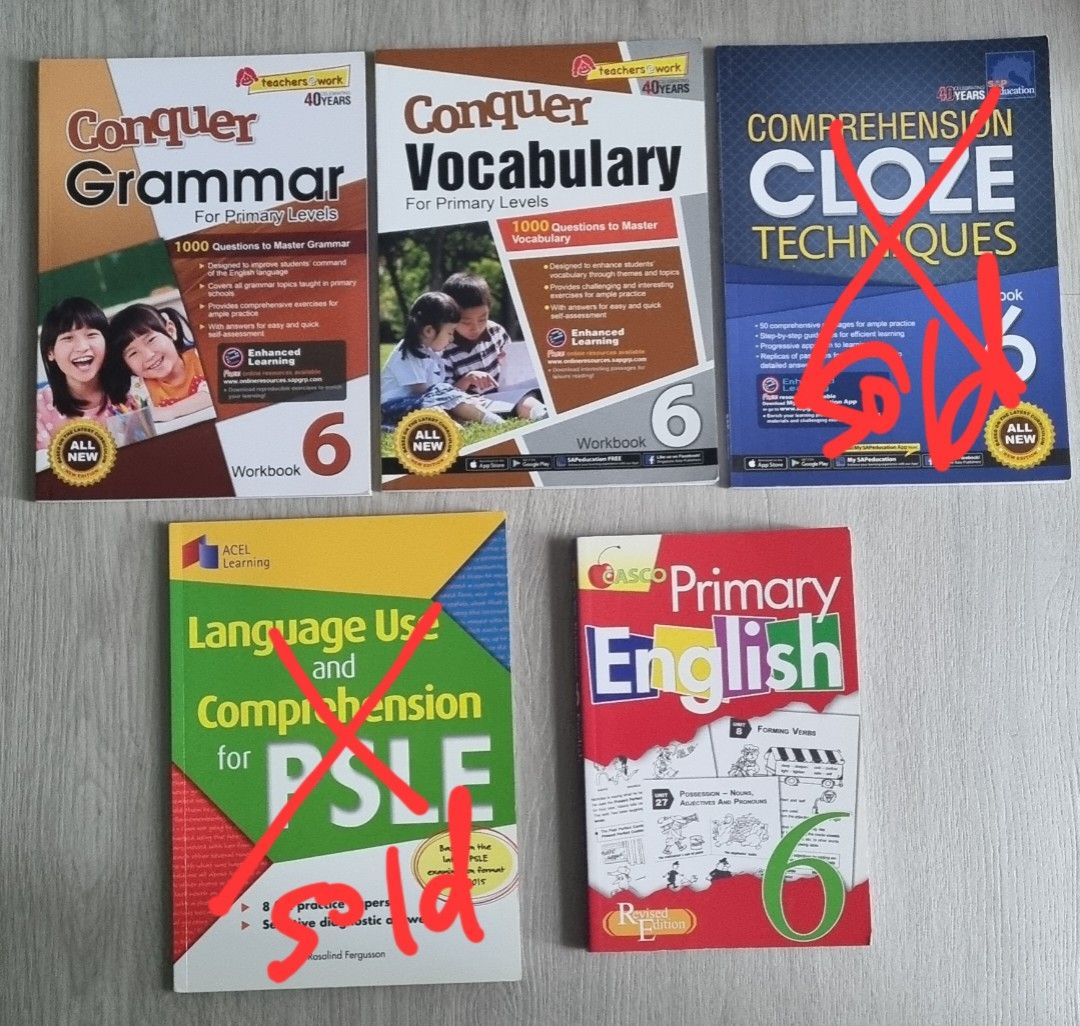 P6 English Grammar, Vocabulary, Editing, Cloze and Comprehension ...